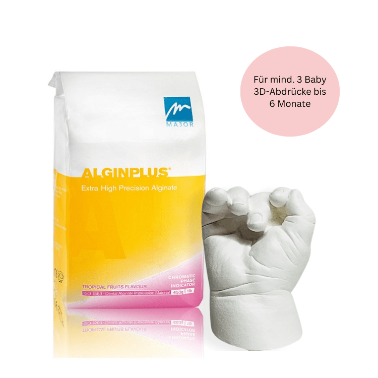 Baby 3D Hand- & Fußabdruck ab Geburt – Alginat & Keramikgips einzeln o ...
